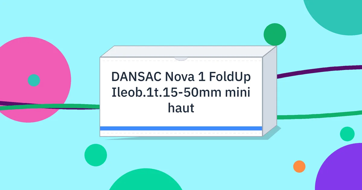 Symbolbild: Packung mit der Aufschrift DANSAC Nova 1 FoldUp Ileob.1t.15-50mm mini haut (PZN 04081283) – Verfügbarkeit und Bezug in Apotheken in Frankfurt am Main