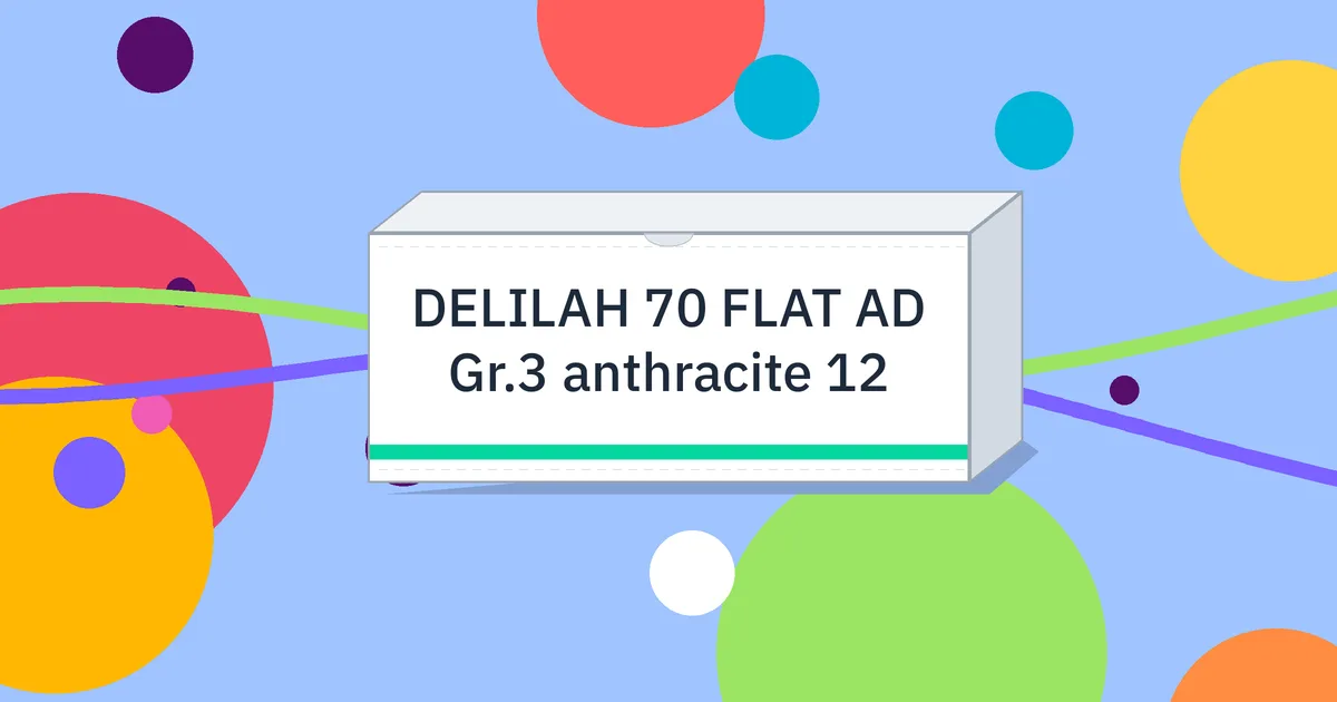 Symbolbild: Packung mit der Aufschrift DELILAH 70 FLAT AD Gr.3 anthracite 12 (PZN 13847560) – Verfügbarkeit und Bezug in Apotheken in Frankfurt am Main