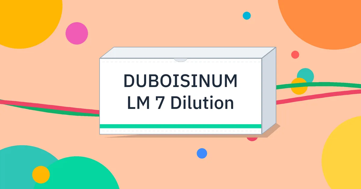 Symbolbild: Packung mit der Aufschrift DUBOISINUM LM 7 Dilution (PZN 13467403) – Verfügbarkeit und Bezug in Apotheken in Frankfurt am Main