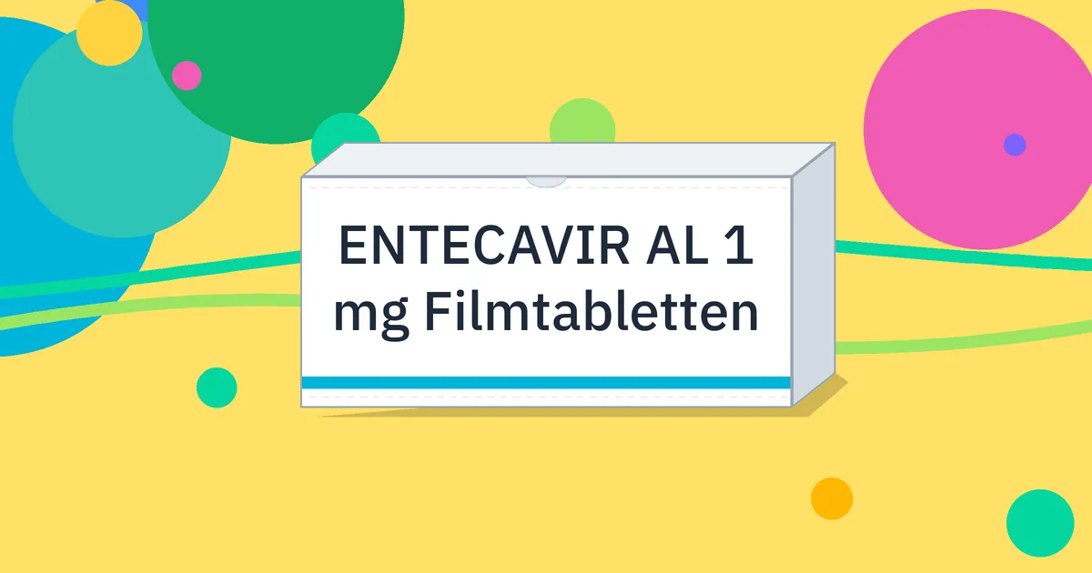 Symbolbild: Packung mit der Aufschrift ENTECAVIR AL 1 mg Filmtabletten (PZN 12581663) – Verfügbarkeit und Bezug in Apotheken in Frankfurt am Main