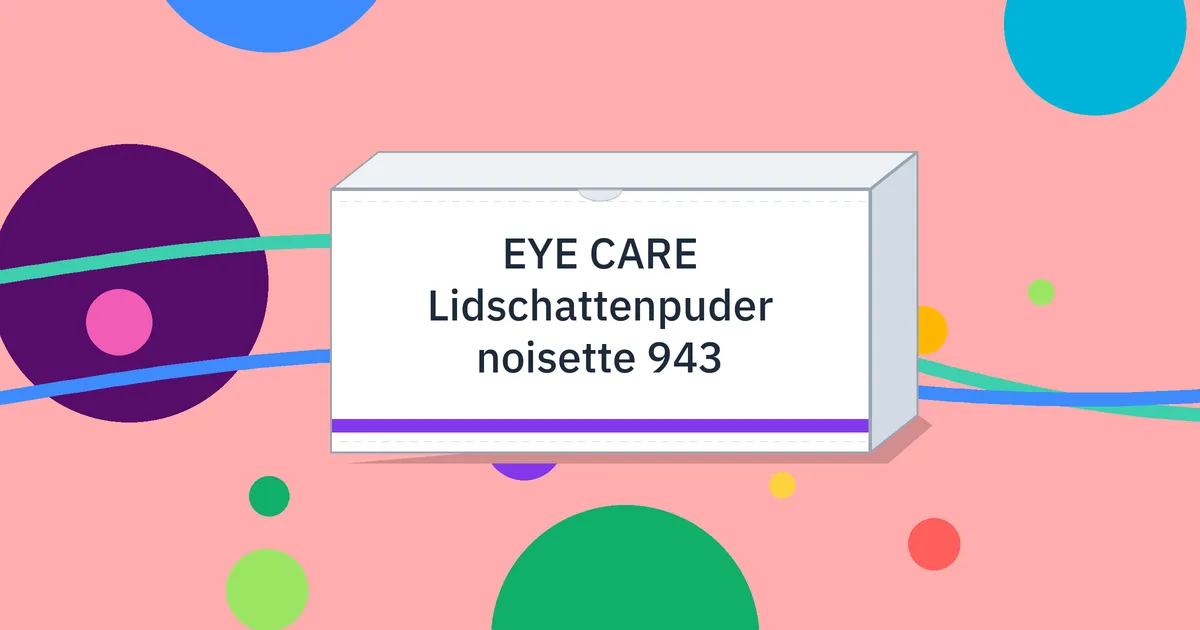 Symbolbild: Packung mit der Aufschrift EYE CARE Lidschattenpuder noisette 943 (PZN 14201682) – Verfügbarkeit und Bezug in Apotheken in Frankfurt am Main