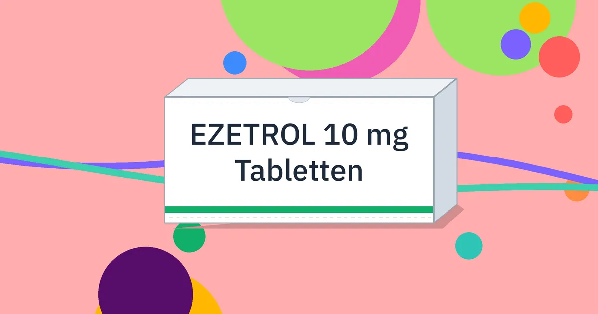 Symbolbild: Packung mit der Aufschrift EZETROL 10 mg Tabletten (PZN 09740767) – Verfügbarkeit und Bezug in Apotheken in Frankfurt am Main