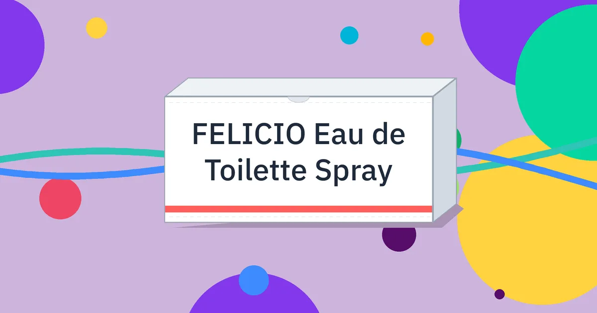 Symbolbild: Packung mit der Aufschrift FELICIO Eau de Toilette Spray (PZN 20172915) – Verfügbarkeit und Bezug in Apotheken in Frankfurt am Main