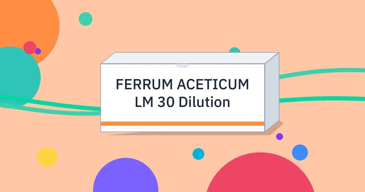 Symbolbild: Packung mit der Aufschrift FERRUM ACETICUM LM 30 Dilution (PZN 13488546) – Verfügbarkeit und Bezug in Apotheken in Frankfurt am Main