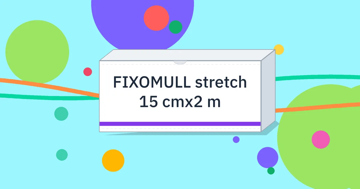 Symbolbild: Packung mit der Aufschrift FIXOMULL stretch 15 cmx2 m (PZN 20808017) – Verfügbarkeit und Bezug in Apotheken in Frankfurt am Main