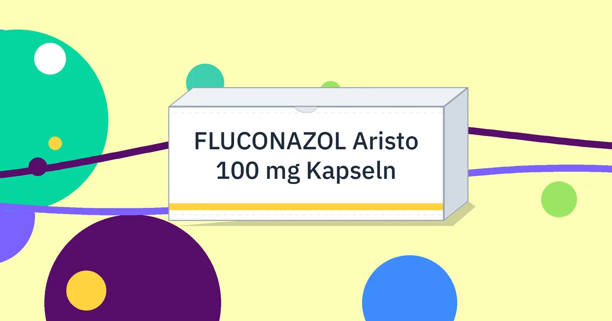 Symbolbild: Packung mit der Aufschrift FLUCONAZOL Aristo 100 mg Kapseln (PZN 07060695) – Verfügbarkeit und Bezug in Apotheken in Frankfurt am Main