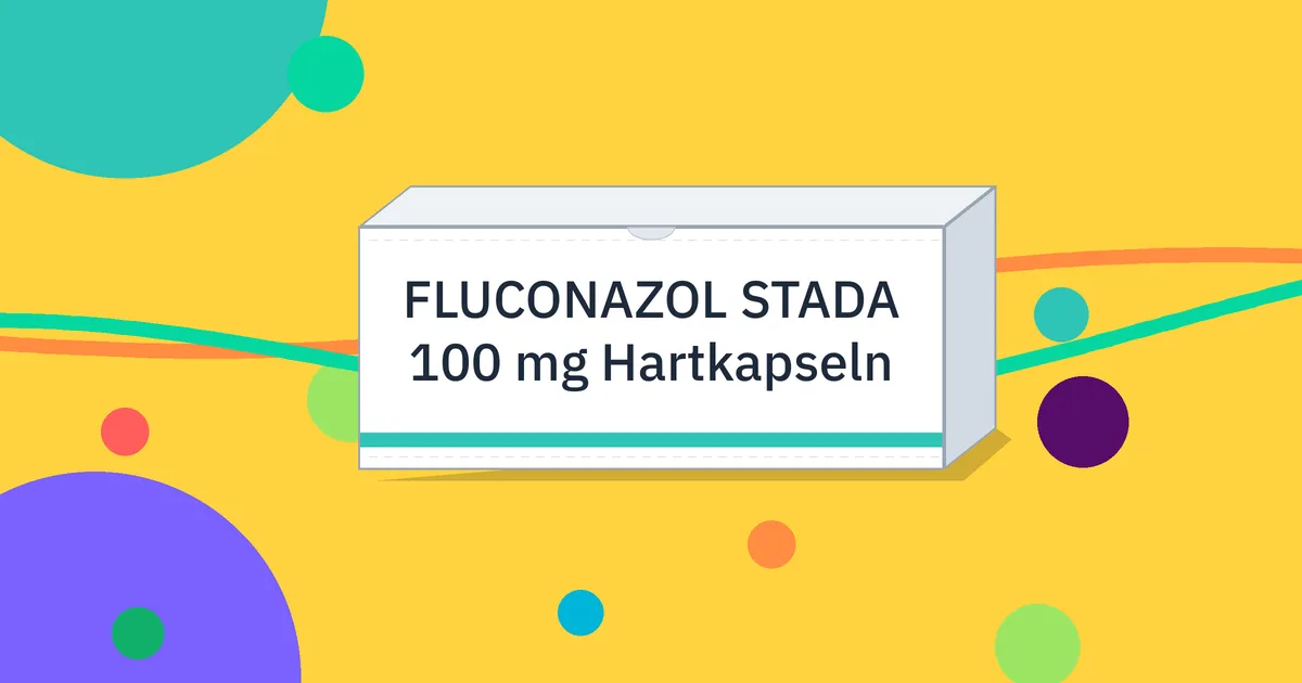 Symbolbild: Packung mit der Aufschrift FLUCONAZOL STADA 100 mg Hartkapseln (PZN 17848906) – Verfügbarkeit und Bezug in Apotheken in Frankfurt am Main