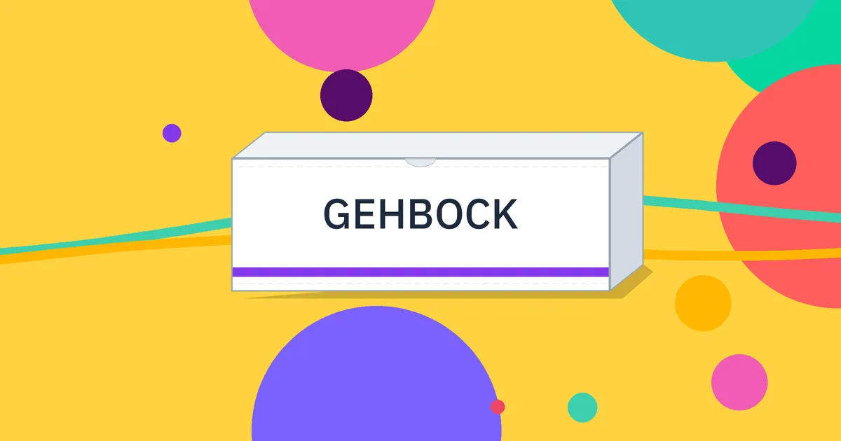 Symbolbild: Packung mit der Aufschrift GEHBOCK (PZN 03567813) – Verfügbarkeit und Bezug in Apotheken in Frankfurt am Main