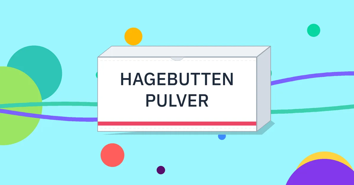 Symbolbild: Packung mit der Aufschrift HAGEBUTTEN PULVER (PZN 02888136) – Verfügbarkeit und Bezug in Apotheken in Frankfurt am Main