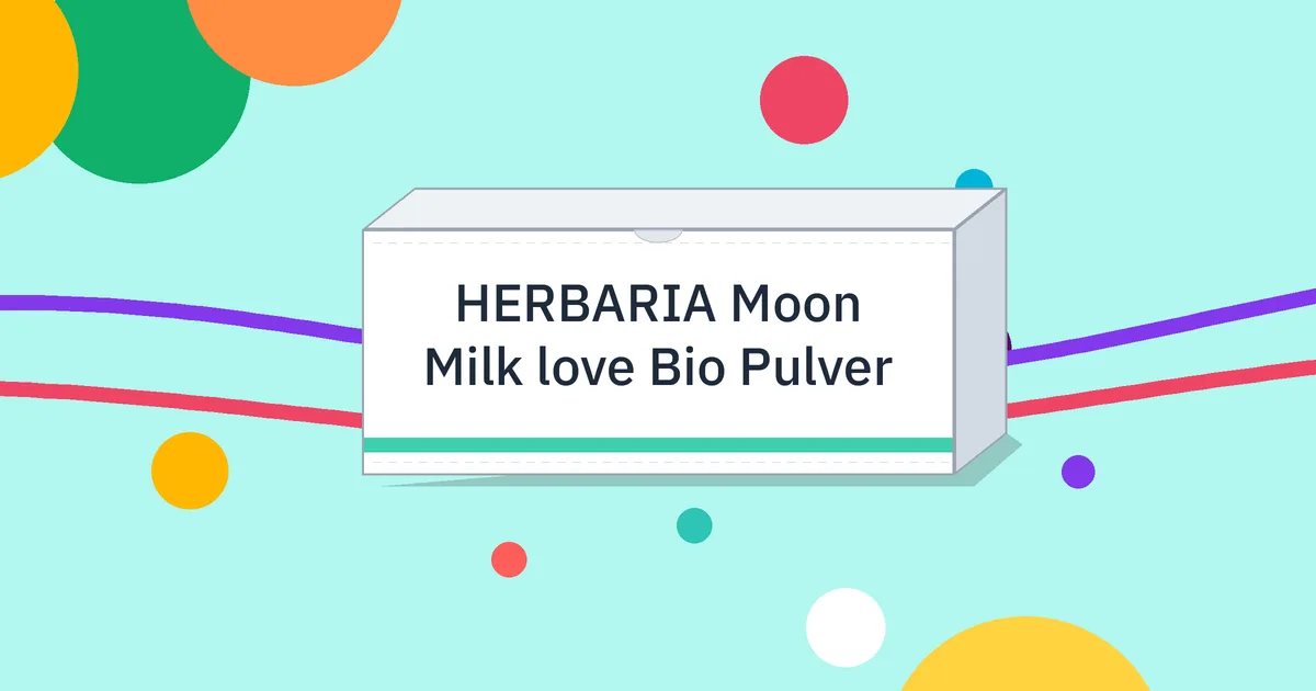 Symbolbild: Packung mit der Aufschrift HERBARIA Moon Milk love Bio Pulver (PZN 16821294) – Verfügbarkeit und Bezug in Apotheken in Frankfurt am Main