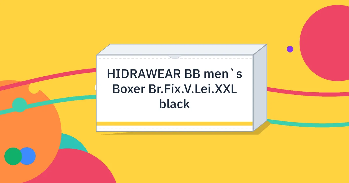 Symbolbild: Packung mit der Aufschrift HIDRAWEAR BB men`s Boxer Br.Fix.V.Lei.XXL black (PZN 20833570) – Verfügbarkeit und Bezug in Apotheken in Frankfurt am Main