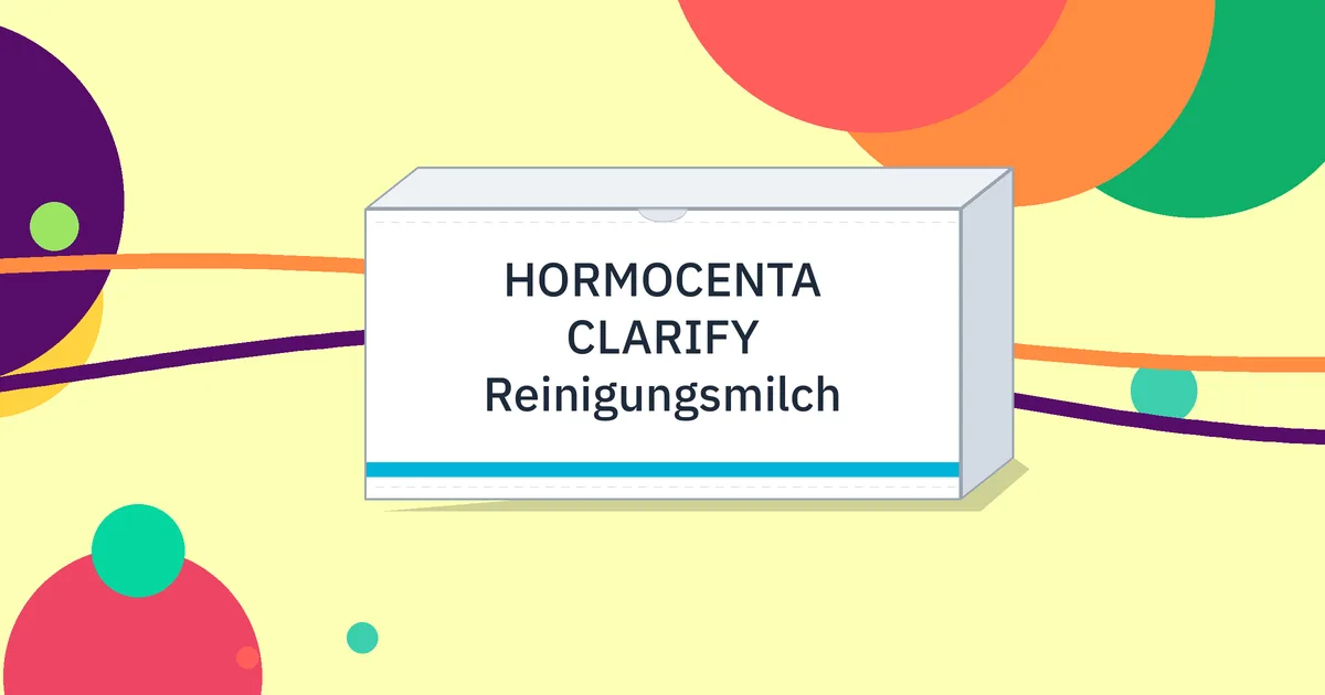 Symbolbild: Packung mit der Aufschrift HORMOCENTA CLARIFY Reinigungsmilch (PZN 15240655) – Verfügbarkeit und Bezug in Apotheken in Frankfurt am Main