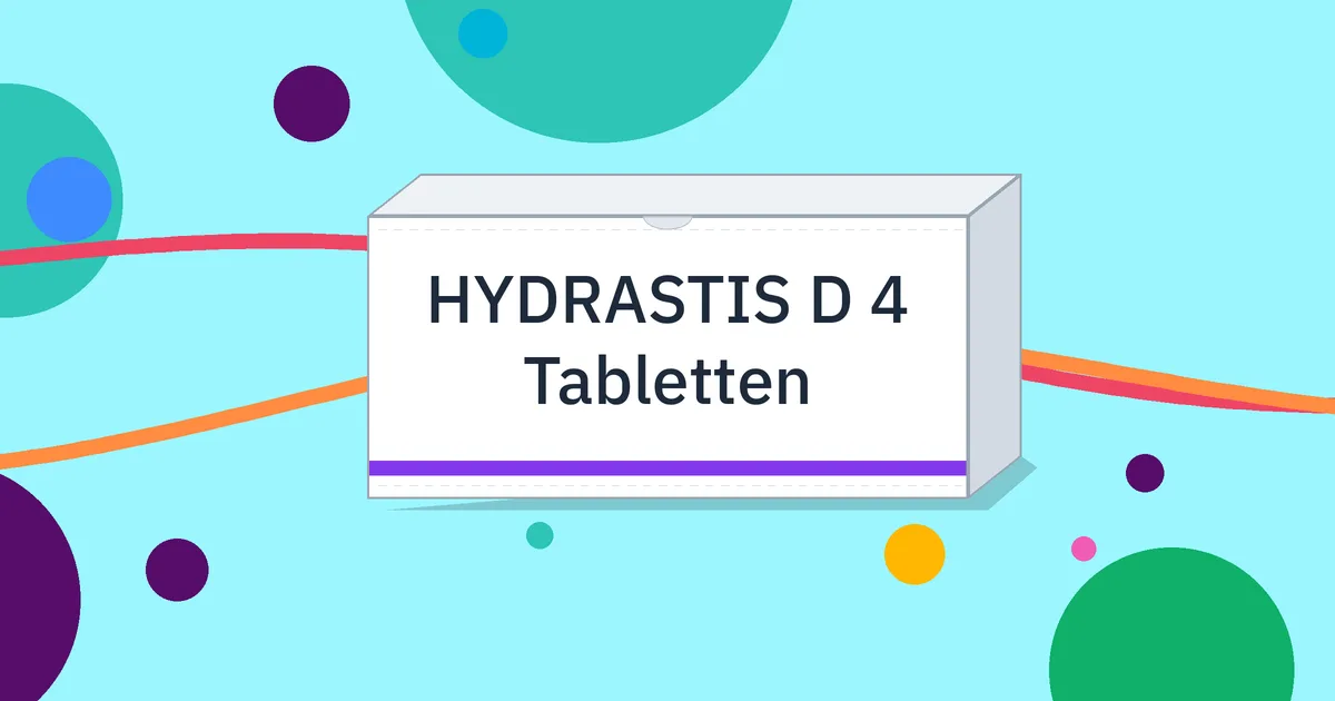Symbolbild: Packung mit der Aufschrift HYDRASTIS D 4 Tabletten (PZN 02115658) – Verfügbarkeit und Bezug in Apotheken in Frankfurt am Main