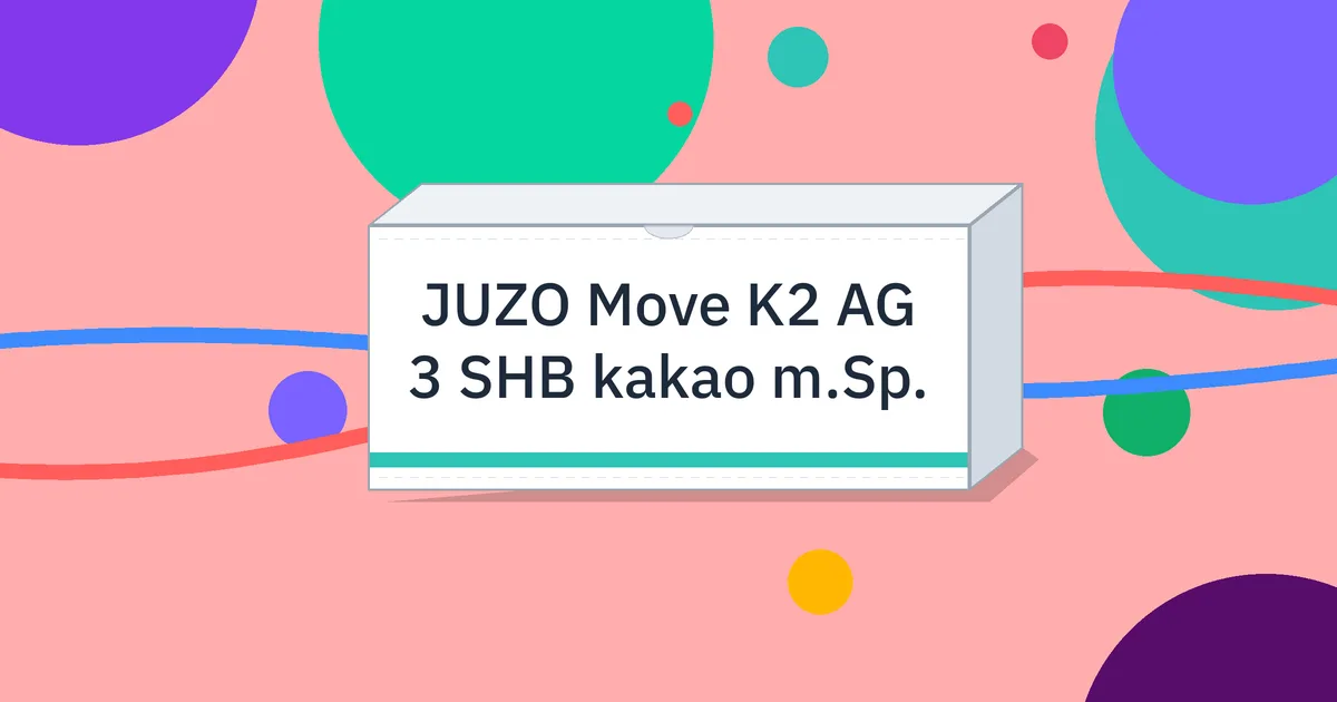 Symbolbild: Packung mit der Aufschrift JUZO Move K2 AG 3 SHB kakao m.Sp. (PZN 18555690) – Verfügbarkeit und Bezug in Apotheken in Frankfurt am Main