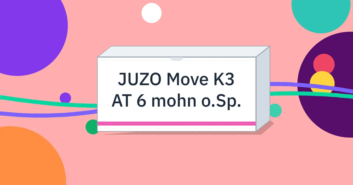 Symbolbild: Packung mit der Aufschrift JUZO Move K3 AT 6 mohn o.Sp. (PZN 20678721) – Verfügbarkeit und Bezug in Apotheken in Frankfurt am Main