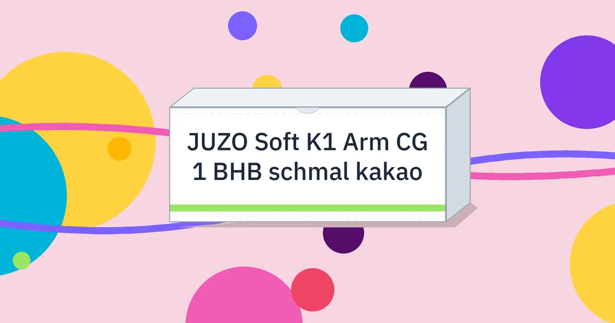 Symbolbild: Packung mit der Aufschrift JUZO Soft K1 Arm CG 1 BHB schmal kakao (PZN 15507992) – Verfügbarkeit und Bezug in Apotheken in Frankfurt am Main