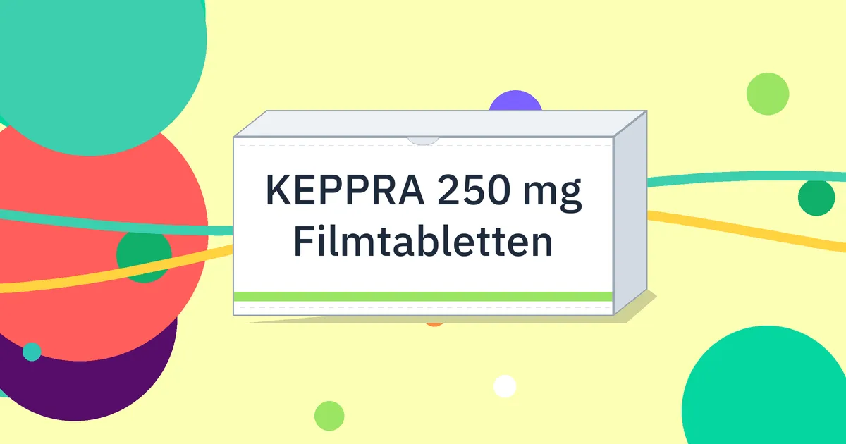 Symbolbild: Packung mit der Aufschrift KEPPRA 250 mg Filmtabletten (PZN 02472186) – Verfügbarkeit und Bezug in Apotheken in Frankfurt am Main