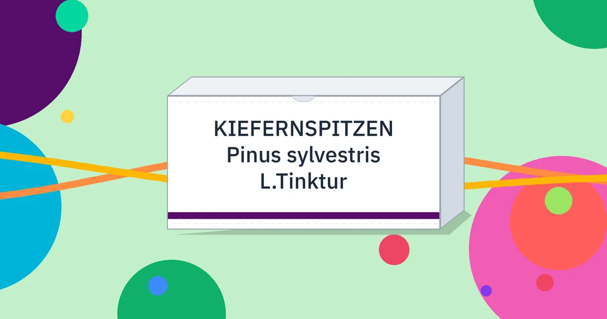 Symbolbild: Packung mit der Aufschrift KIEFERNSPITZEN Pinus sylvestris L.Tinktur (PZN 18217504) – Verfügbarkeit und Bezug in Apotheken in Frankfurt am Main