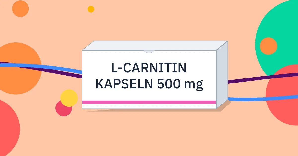 Symbolbild: Packung mit der Aufschrift L-CARNITIN KAPSELN 500 mg (PZN 00912439) – Verfügbarkeit und Bezug in Apotheken in Frankfurt am Main