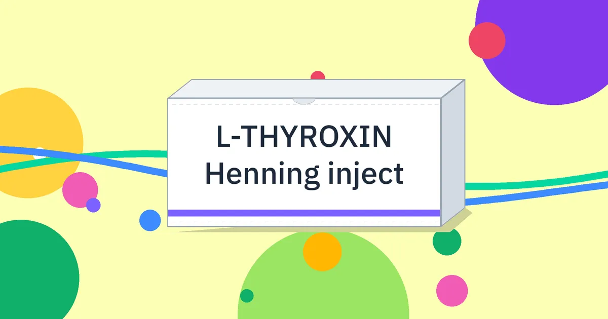 Symbolbild: Packung mit der Aufschrift L-THYROXIN Henning inject (PZN 02056482) – Verfügbarkeit und Bezug in Apotheken in Frankfurt am Main