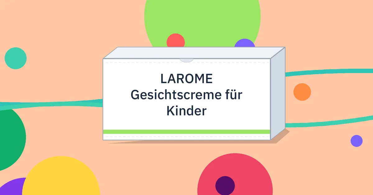 Symbolbild: Packung mit der Aufschrift LAROME Gesichtscreme für Kinder (PZN 06817009) – Verfügbarkeit und Bezug in Apotheken in Frankfurt am Main