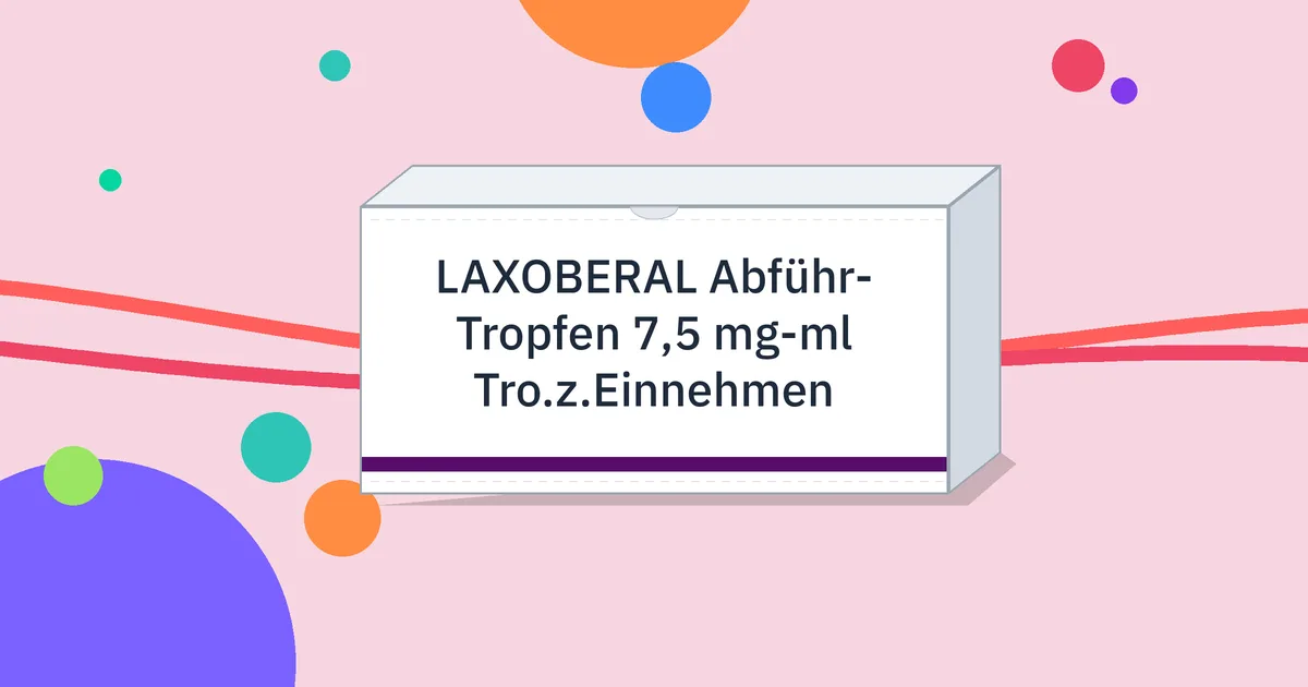 Symbolbild: Packung mit der Aufschrift LAXOBERAL Abführ-Tropfen 7,5 mg-ml Tro.z.Einnehmen (PZN 01976861) – Verfügbarkeit und Bezug in Apotheken in Frankfurt am Main