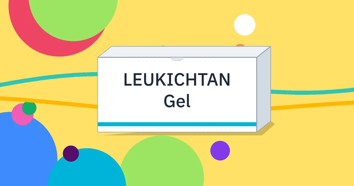 Symbolbild: Packung mit der Aufschrift LEUKICHTAN Gel (PZN 01238011) – Verfügbarkeit und Bezug in Apotheken in Frankfurt am Main