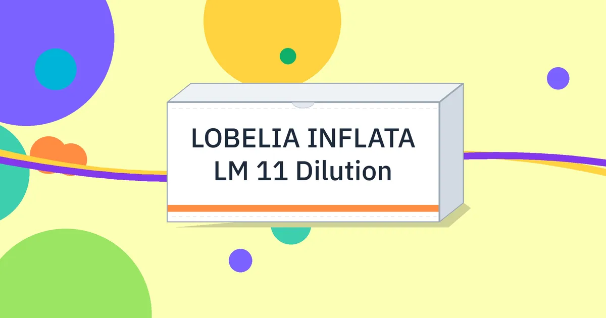 Symbolbild: Packung mit der Aufschrift LOBELIA INFLATA LM 11 Dilution (PZN 13533821) – Verfügbarkeit und Bezug in Apotheken in Frankfurt am Main