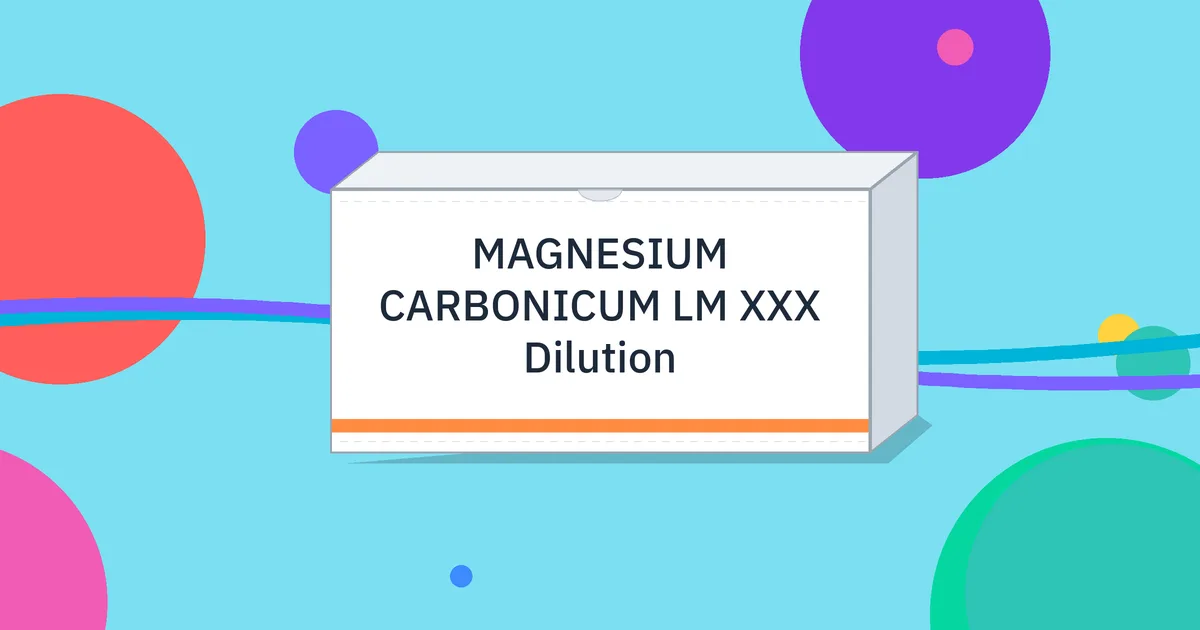 Symbolbild: Packung mit der Aufschrift MAGNESIUM CARBONICUM LM XXX Dilution (PZN 02675185) – Verfügbarkeit und Bezug in Apotheken in Frankfurt am Main