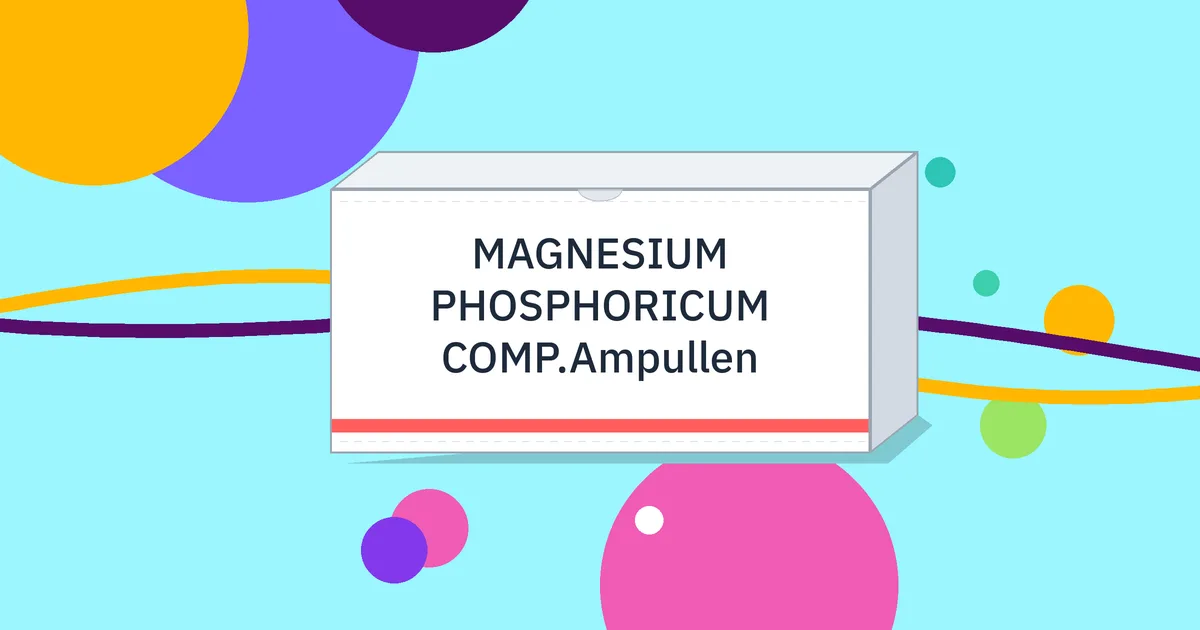 Symbolbild: Packung mit der Aufschrift MAGNESIUM PHOSPHORICUM COMP.Ampullen (PZN 01751702) – Verfügbarkeit und Bezug in Apotheken in Frankfurt am Main