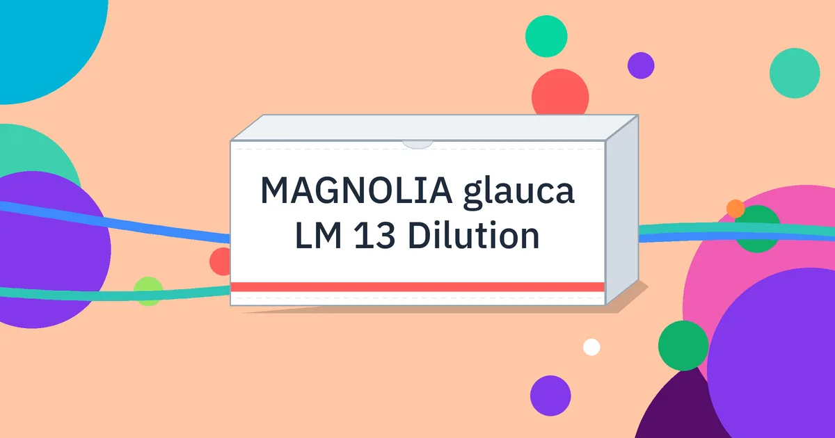 Symbolbild: Packung mit der Aufschrift MAGNOLIA glauca LM 13 Dilution (PZN 13539427) – Verfügbarkeit und Bezug in Apotheken in Frankfurt am Main