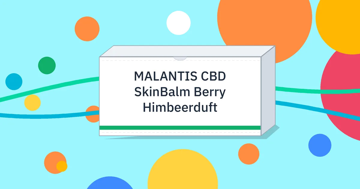 Symbolbild: Packung mit der Aufschrift MALANTIS CBD SkinBalm Berry Himbeerduft (PZN 18221351) – Verfügbarkeit und Bezug in Apotheken in Frankfurt am Main