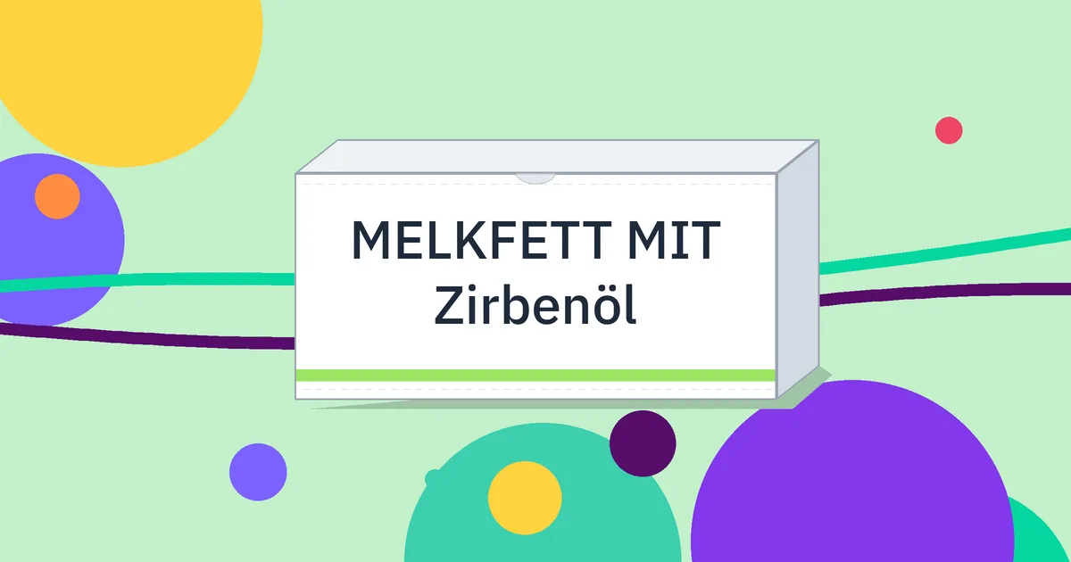 Symbolbild: Packung mit der Aufschrift MELKFETT MIT Zirbenöl (PZN 19402793) – Verfügbarkeit und Bezug in Apotheken in Frankfurt am Main