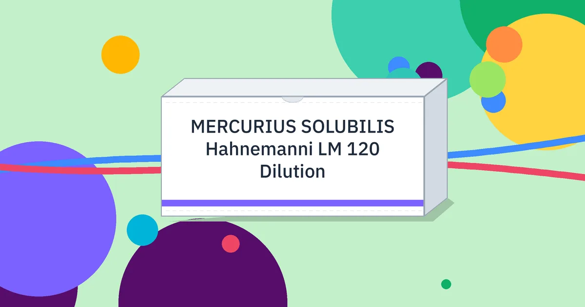 Symbolbild: Packung mit der Aufschrift MERCURIUS SOLUBILIS Hahnemanni LM 120 Dilution (PZN 12954348) – Verfügbarkeit und Bezug in Apotheken in Frankfurt am Main
