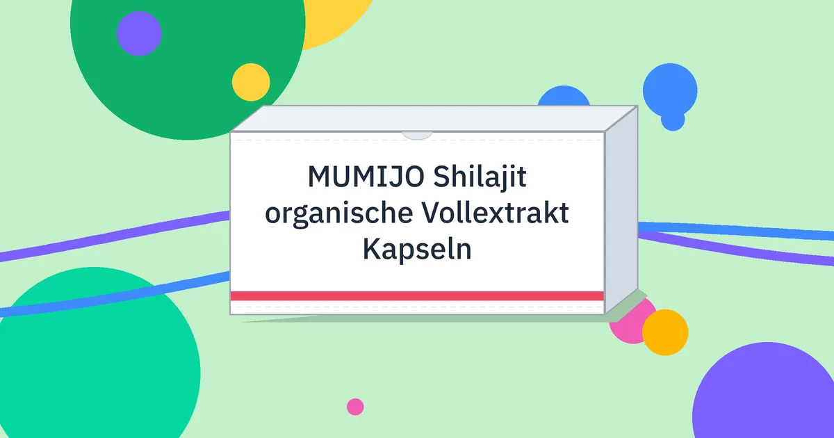 Symbolbild: Packung mit der Aufschrift MUMIJO Shilajit organische Vollextrakt Kapseln (PZN 19209085) – Verfügbarkeit und Bezug in Apotheken in Frankfurt am Main