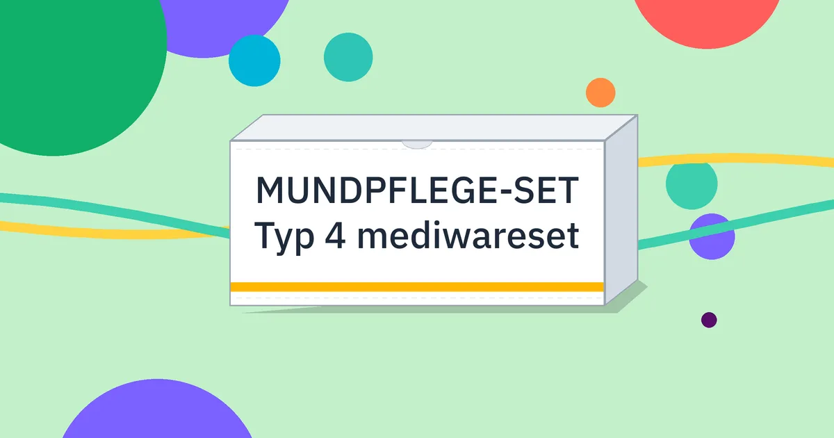Symbolbild: Packung mit der Aufschrift MUNDPFLEGE-SET Typ 4 mediwareset (PZN 19523893) – Verfügbarkeit und Bezug in Apotheken in Frankfurt am Main
