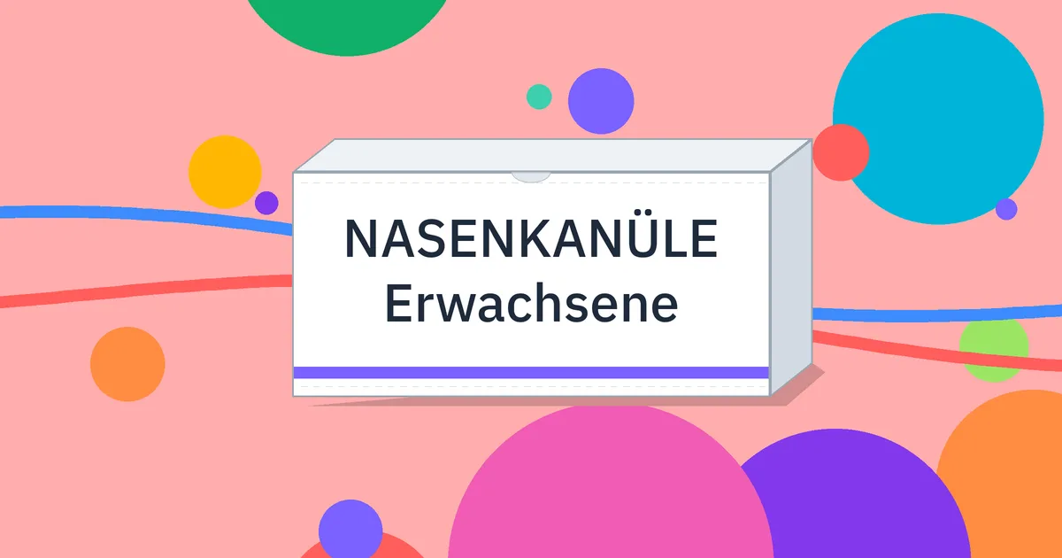 Symbolbild: Packung mit der Aufschrift NASENKANÜLE Erwachsene (PZN 20204940) – Verfügbarkeit und Bezug in Apotheken in Frankfurt am Main