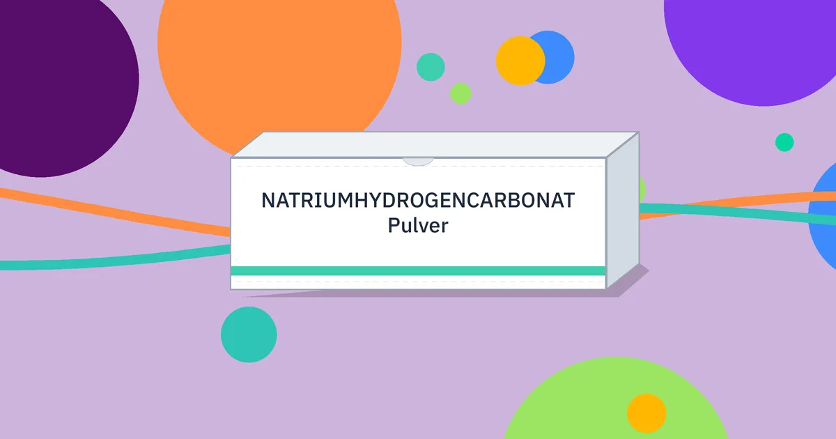 Symbolbild: Packung mit der Aufschrift NATRIUMHYDROGENCARBONAT Pulver (PZN 20593918) – Verfügbarkeit und Bezug in Apotheken in Frankfurt am Main