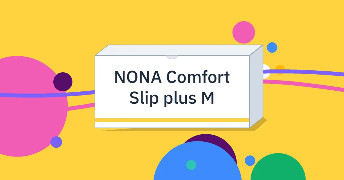 Symbolbild: Packung mit der Aufschrift NONA Comfort Slip plus M (PZN 12538414) – Verfügbarkeit und Bezug in Apotheken in Frankfurt am Main