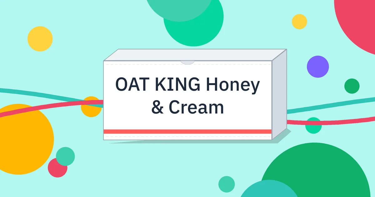 Symbolbild: Packung mit der Aufschrift OAT KING Honey & Cream (PZN 09522272) – Verfügbarkeit und Bezug in Apotheken in Frankfurt am Main
