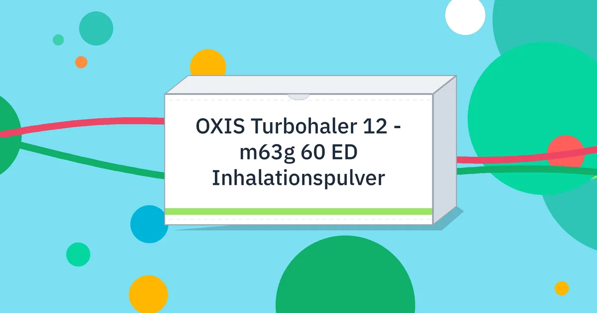 Symbolbild: Packung mit der Aufschrift OXIS Turbohaler 12 -m63g 60 ED Inhalationspulver (PZN 10542305) – Verfügbarkeit und Bezug in Apotheken in Frankfurt am Main