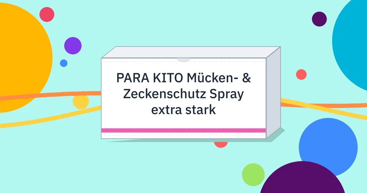 Symbolbild: Packung mit der Aufschrift PARA KITO Mücken- & Zeckenschutz Spray extra stark (PZN 16597885) – Verfügbarkeit und Bezug in Apotheken in Frankfurt am Main