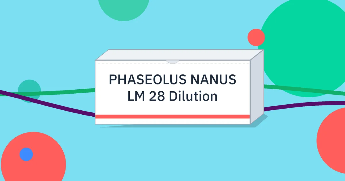 Symbolbild: Packung mit der Aufschrift PHASEOLUS NANUS LM 28 Dilution (PZN 13637153) – Verfügbarkeit und Bezug in Apotheken in Frankfurt am Main