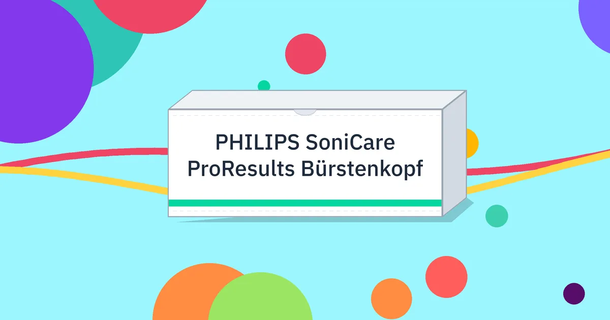 Symbolbild: Packung mit der Aufschrift PHILIPS SoniCare ProResults Bürstenkopf (PZN 01895938) – Verfügbarkeit und Bezug in Apotheken in Frankfurt am Main