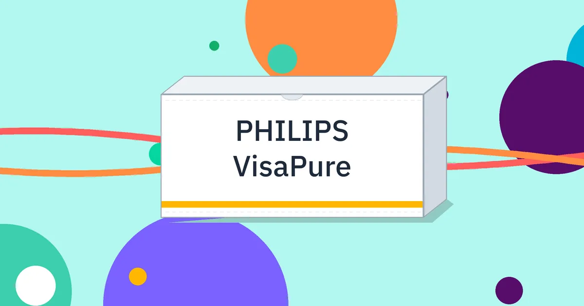 Symbolbild: Packung mit der Aufschrift PHILIPS VisaPure (PZN 10027520) – Verfügbarkeit und Bezug in Apotheken in Frankfurt am Main