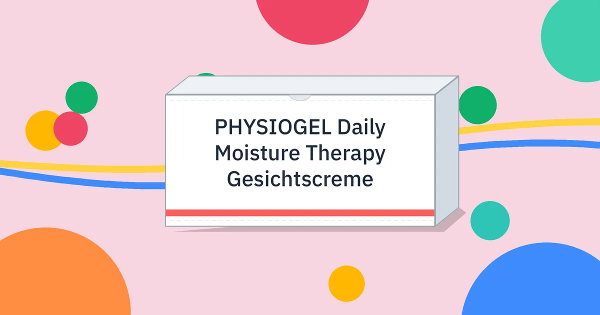 Symbolbild: Packung mit der Aufschrift PHYSIOGEL Daily Moisture Therapy Gesichtscreme (PZN 20097473) – Verfügbarkeit und Bezug in Apotheken in Frankfurt am Main