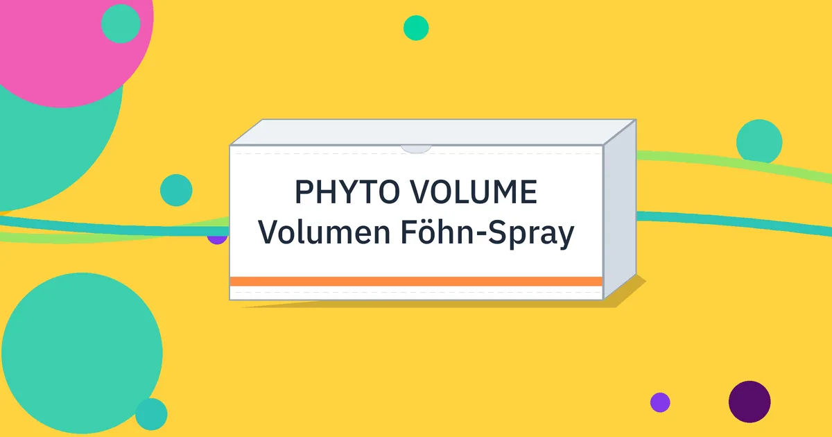 Symbolbild: Packung mit der Aufschrift PHYTO VOLUME Volumen Föhn-Spray (PZN 16061819) – Verfügbarkeit und Bezug in Apotheken in Frankfurt am Main