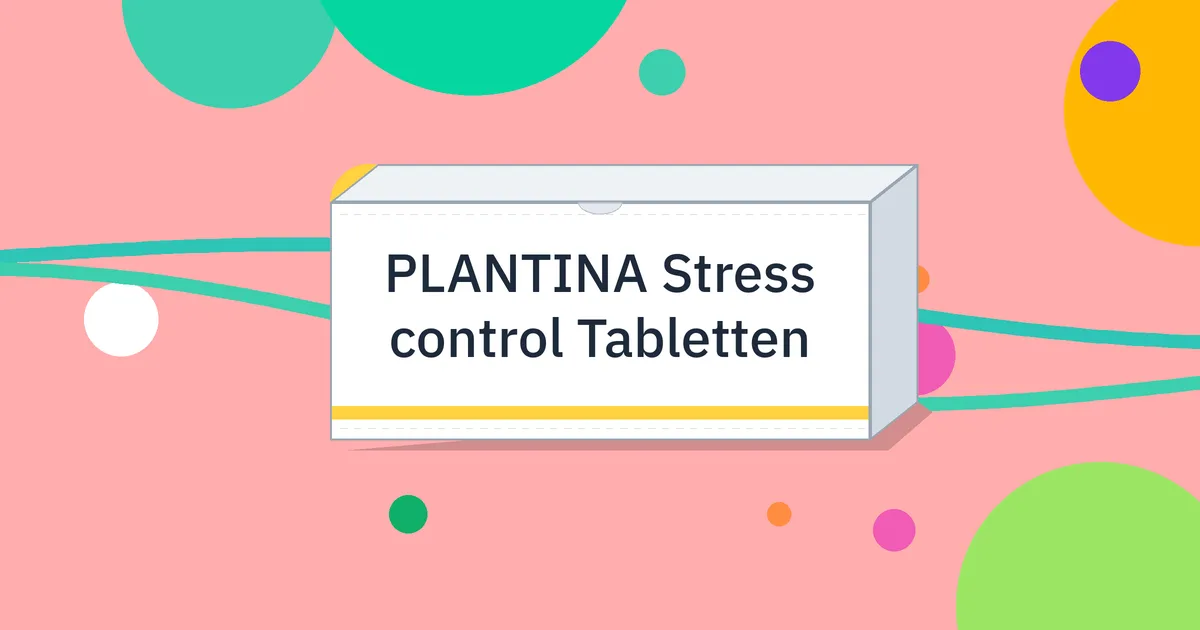 Symbolbild: Packung mit der Aufschrift PLANTINA Stress control Tabletten (PZN 18757979) – Verfügbarkeit und Bezug in Apotheken in Frankfurt am Main