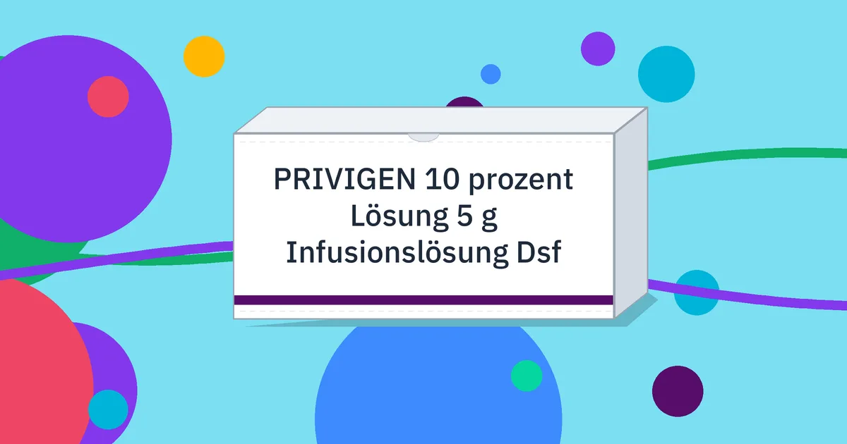 Symbolbild: Packung mit der Aufschrift PRIVIGEN 10 prozent Lösung 5 g Infusionslösung Dsf (PZN 11149308) – Verfügbarkeit und Bezug in Apotheken in Frankfurt am Main
