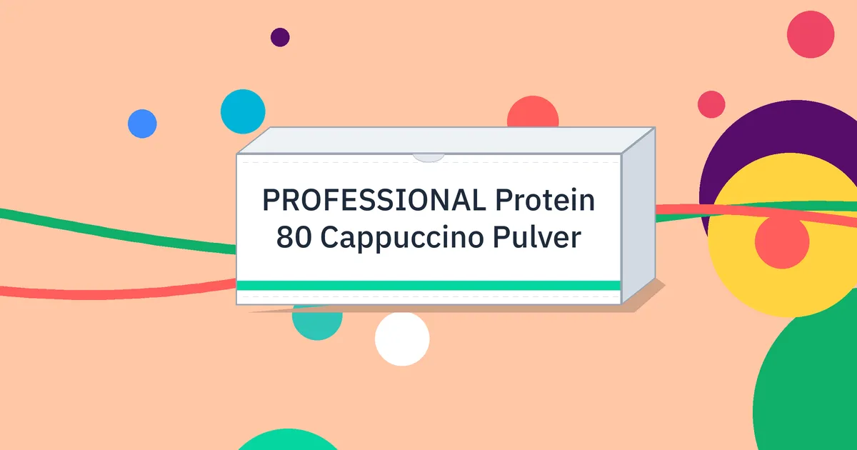 Symbolbild: Packung mit der Aufschrift PROFESSIONAL Protein 80 Cappuccino Pulver (PZN 07304861) – Verfügbarkeit und Bezug in Apotheken in Frankfurt am Main
